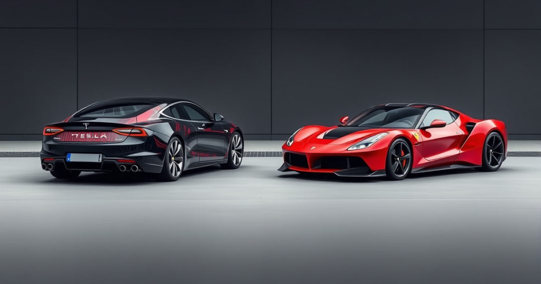La sfida tra Tesla Model S Plaid e Ferrari SF90: un confronto tra ...